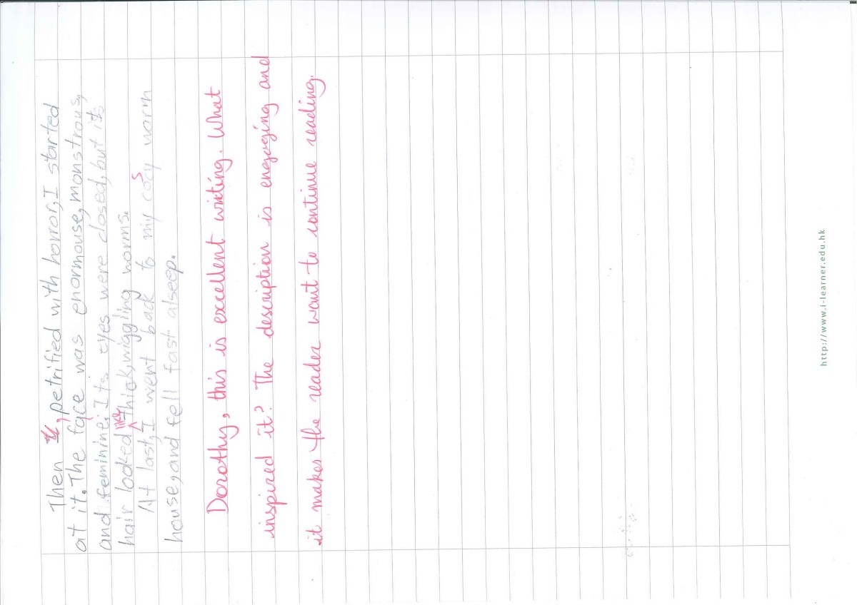 Two pieces of excellent P3 writing – i‑Learner Education Centre